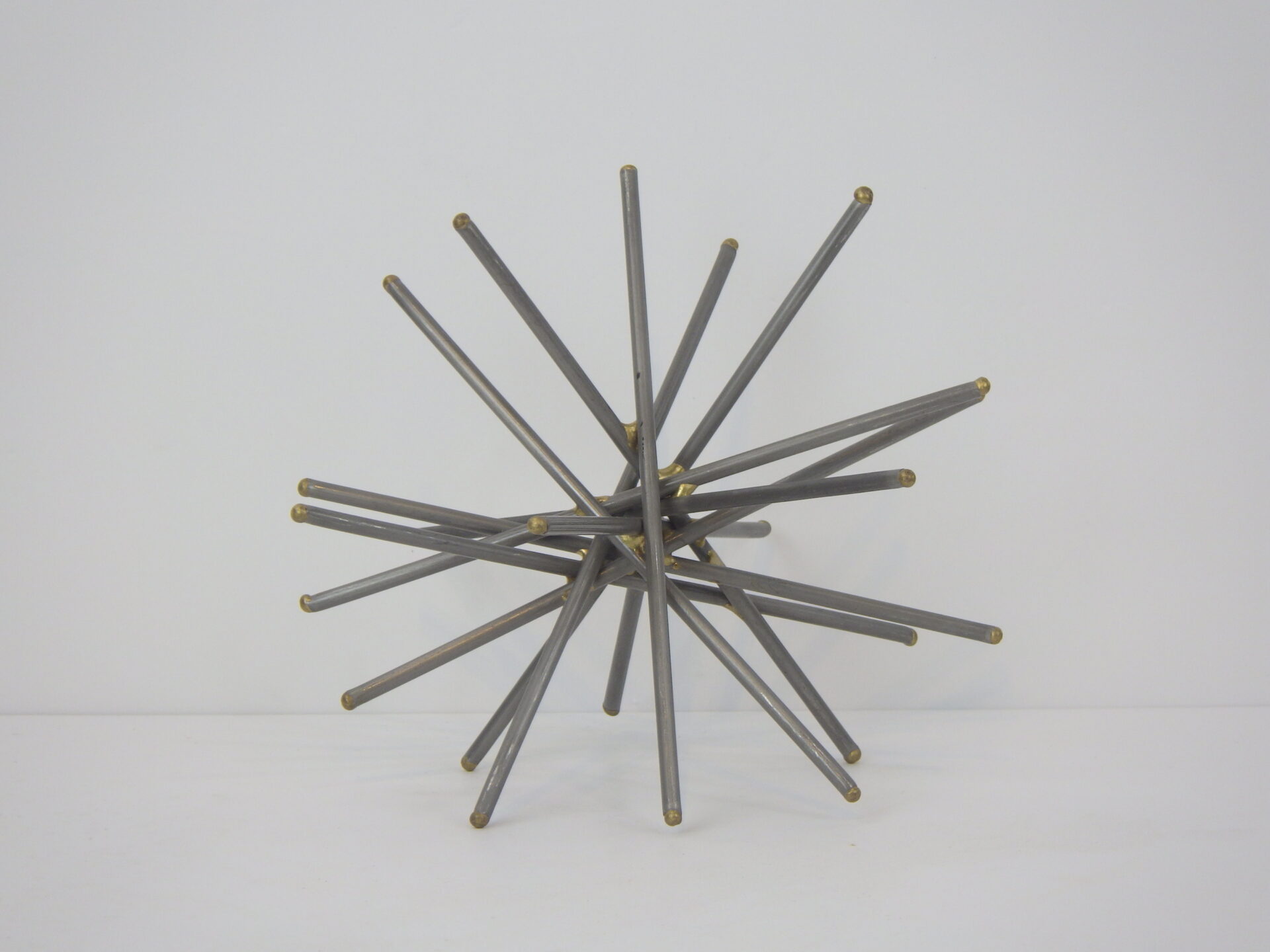 Vintage Spiky Metal Sculpture Atomic Space Age ビンテージ メタル スカルプチャー オブジェ ...
