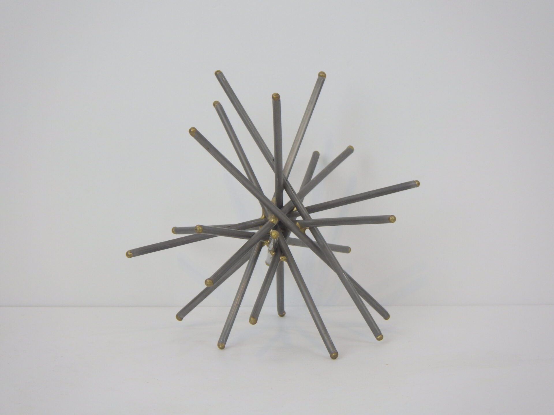 Vintage Spiky Metal Sculpture Atomic Space Age ビンテージ メタル スカルプチャー オブジェ ...